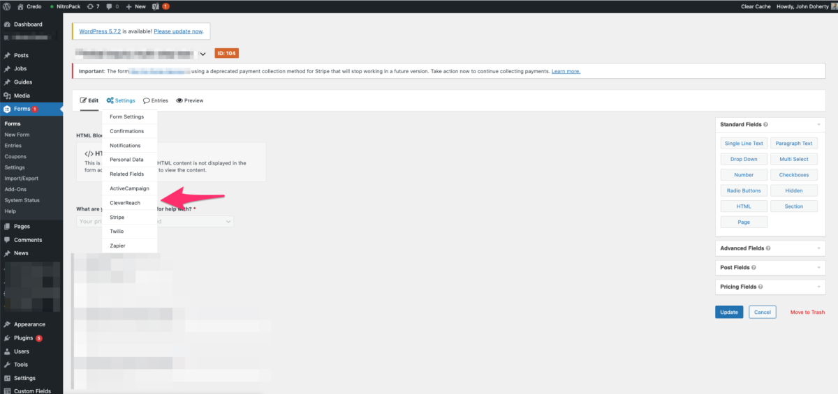 How to connect Gravity Forms to your CRM | Credo